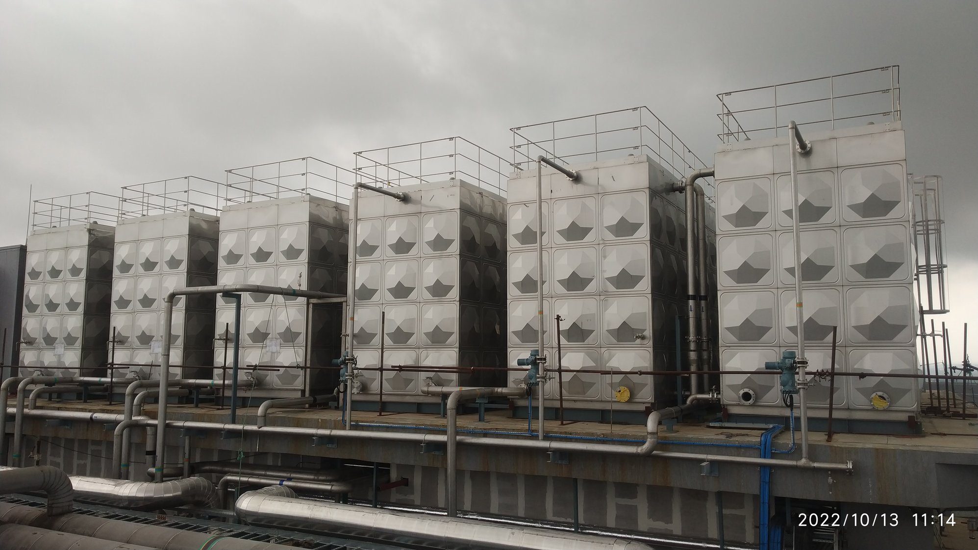 Stainless Steel Panel Tanks at Serum Institute Pune